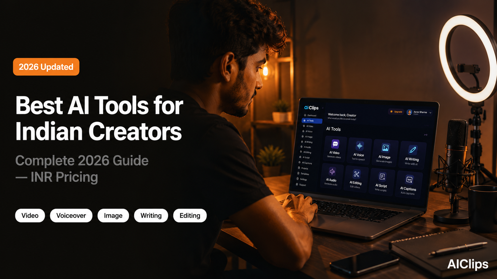 AI Tools for Content Creators India — Stunning Complete Guide [2026]